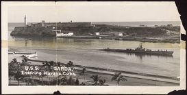 USS Sarda entering Havana, Cuba - ECU Digital Collections