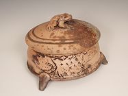 Meyers, Ron, Lidded Jar, c. 1990 CE - ECU Digital Collections