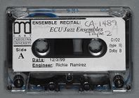 Audio recording of Jazz Ensembles Concert tape 2 - ECU Digital Collections